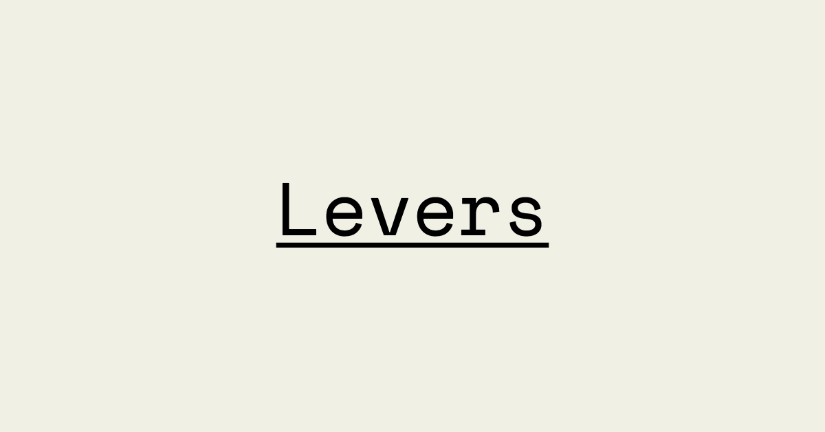 Levers Marketing | Strategic clarity for your marketing